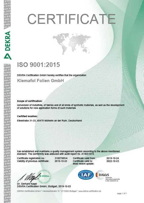 Quality & Environment – GERA CHEMIE GMBH